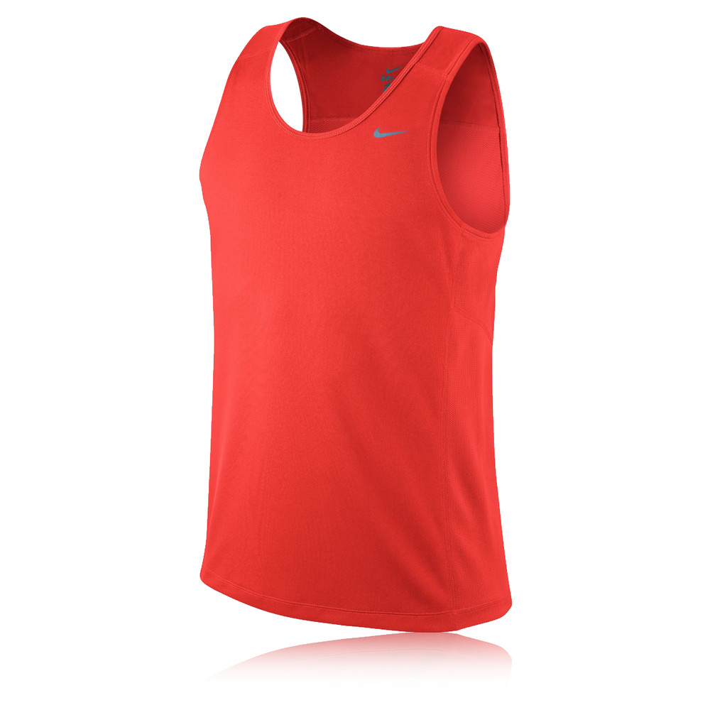 Nike Dri-Fit Miler Singlet Running Vest | SportsShoes.com