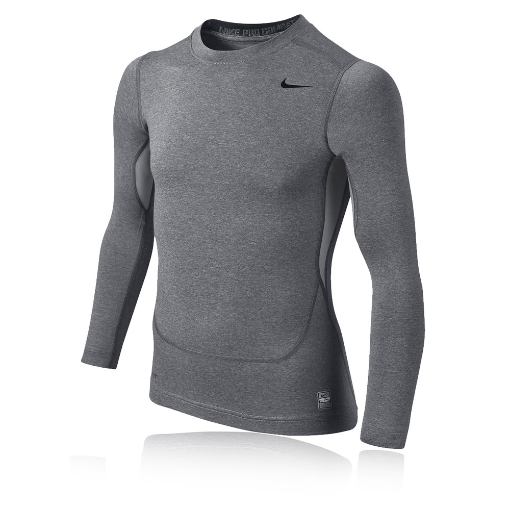 Nike Junior Pro Core Crew Compression Long Sleeve Top | SportsShoes.com